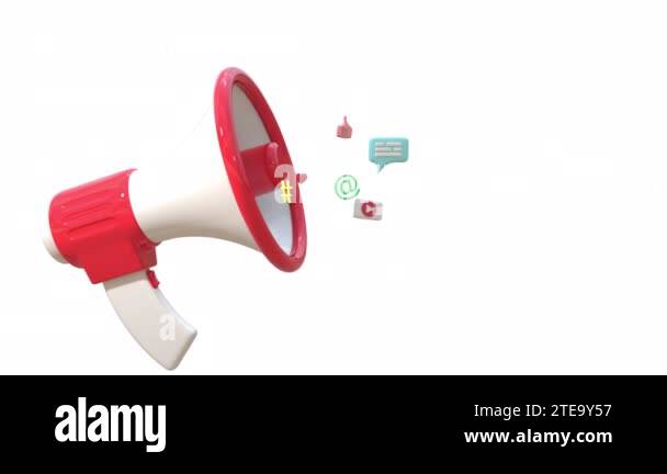 3d megaphone loudspeaker Stock Videos & Footage - HD and 4K Video Clips ...