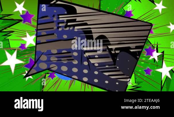 Retro comic style Speech Bubble background. Manga cartoon backdrop ...