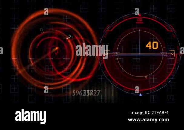 Animated Digital Dashboard.Visionary dashboard for data analysis. Futuristic display of graphs ...