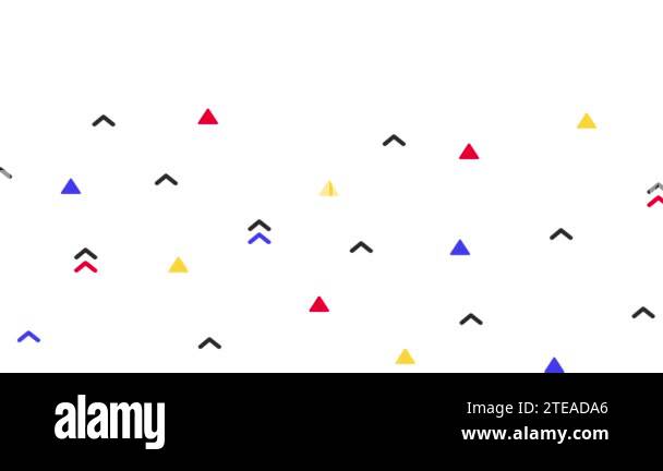 Trend flat cartoon background with shape animation. Looped Stock Video ...