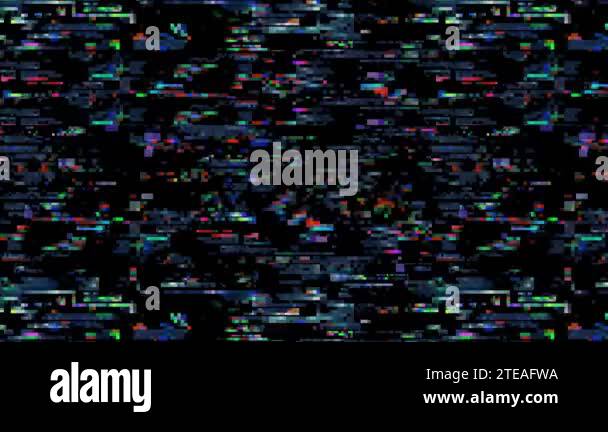 8 bit retro RGB noise background animation overlay Stock Video Footage ...