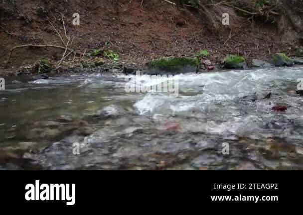 Damaged bridge shows broken bridge after heavy rainfall and extreme ...