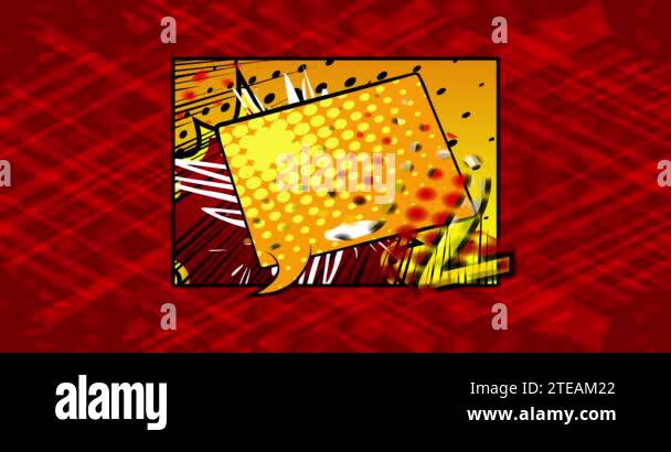 CO2. 4k animated Comic book word text moving on abstract comics background. Retro pop art style ...