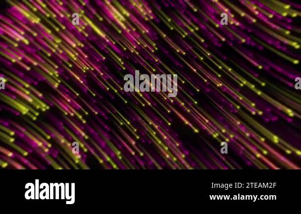 Abstract long tail light lines geometric background. Blue futuristic stream. Digital data flow ...