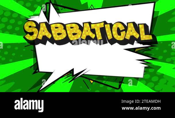 Sabbatical Leave. Break from job stress concept. Motion poster. 4k ...