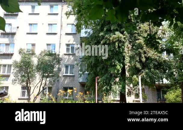 soviet apartment buildings. Ukrainian quarters. multi-storey buildings ...