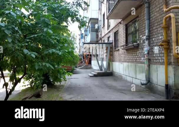 soviet apartment buildings. Ukrainian quarters. multi-storey buildings ...
