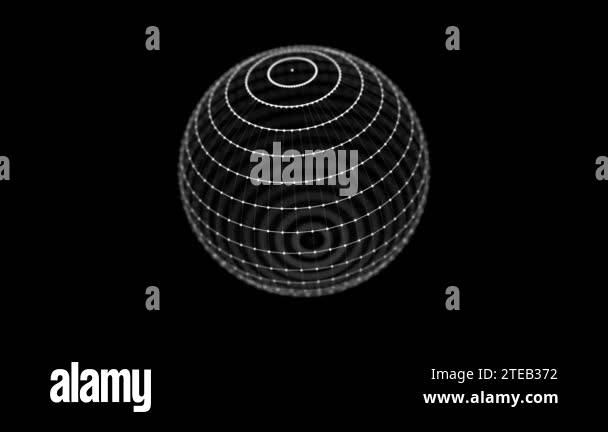 Data visualization rendering wireframe circle Stock Videos & Footage ...