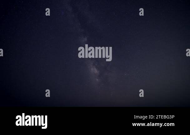 8K 7680X4320 4320p.Night starry sky.Time lapse milkyway.Stars at real ...