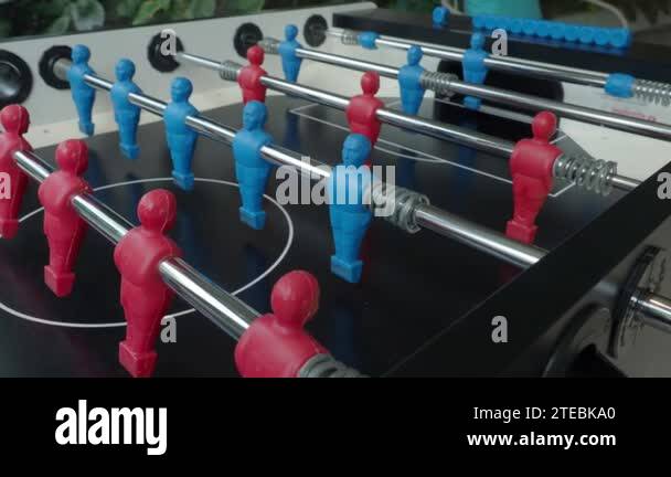 Table foosball soccer. Sport team football players game. Table football ...