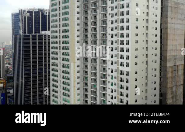 Manila's building in the capital of the Philippines. Skyscrapers in a ...
