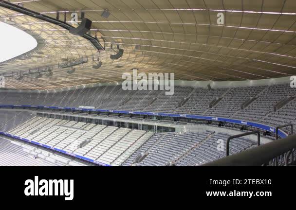 MUNICH, GERMANY - JUNE 28: Allianz Arena football stadium on June 28 ...