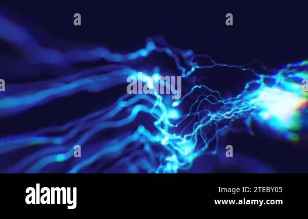 Abstract Glowing 3d Light Strokes Background/ 4k animation of an ...