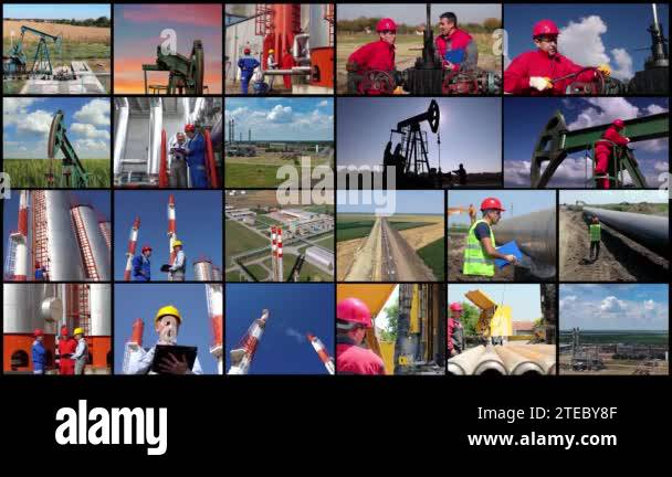 Natural gas production and workers Stock Videos & Footage - HD and 4K ...