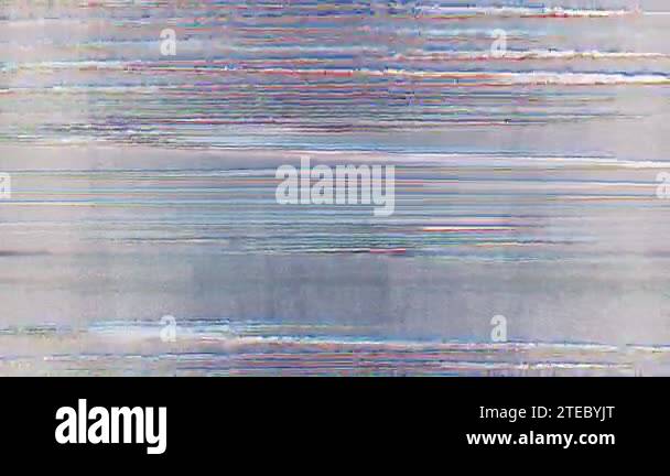 Retro glitch overlay. VHS noise texture. Old TV damage. Blue purple red ...
