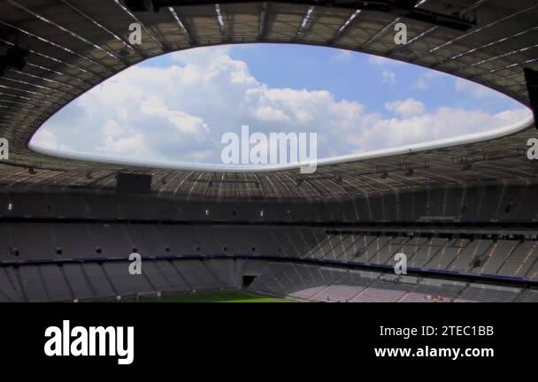 MUNICH, GERMANY - JUNE 28: Allianz Arena football stadium on June 28 ...