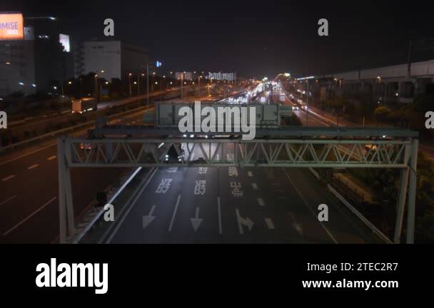 Tokyo Night Metropolitan Expressway Gulf Line Bayshore 2022 Stock Video ...