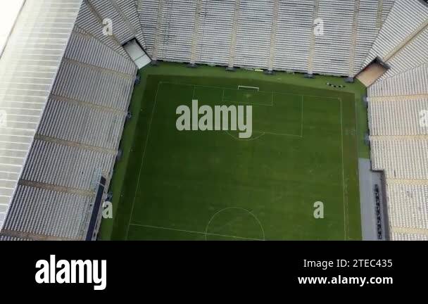 Stunning landscape of sports centre at downtown district of Sao Paulo ...
