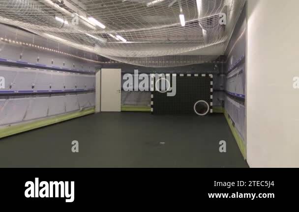 MUNICH, GERMANY - JUNE 28: The warm-up room in the Allianz Arena ...