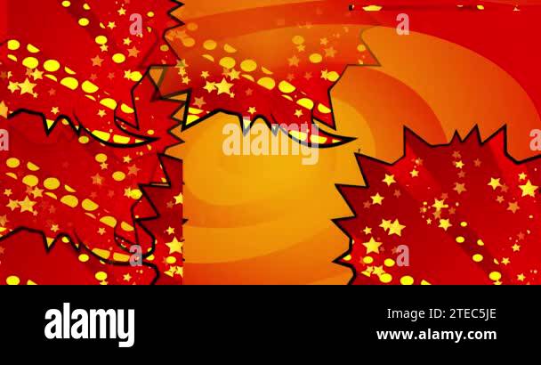 Abstract Comic Book Background Cartoon. Motion poster. 4k animated ...