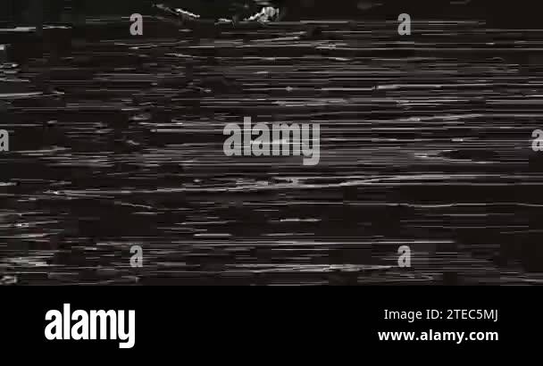 Analog VHS glitch. Real static noise. Damaged surveillance camera ...