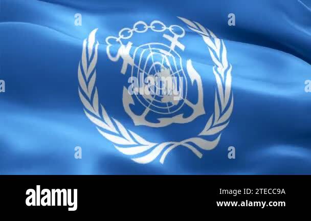 UN IMO flag. National 3d International Maritime Organization logo ...