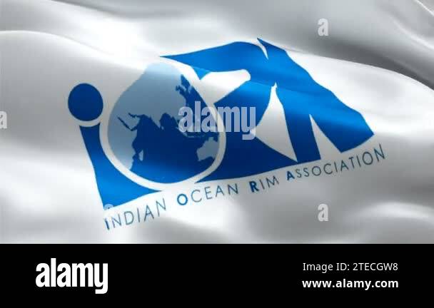 IORA logo. National 3d Indian Ocean Rim Association logo waving. Sign ...