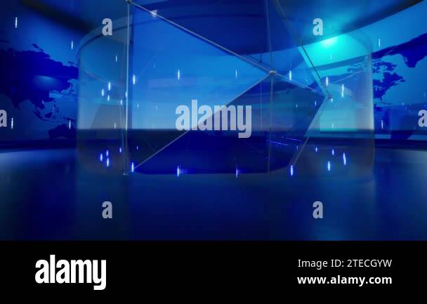 World Map With Studio Background Stock Video Footage - Alamy