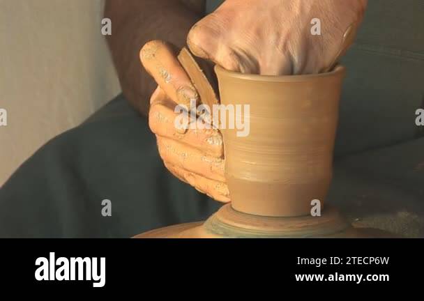 Potter at work Stock Video Footage - Alamy