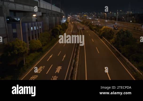 Tokyo Night Metropolitan Expressway Gulf Line Bayshore 2022 Stock Video ...