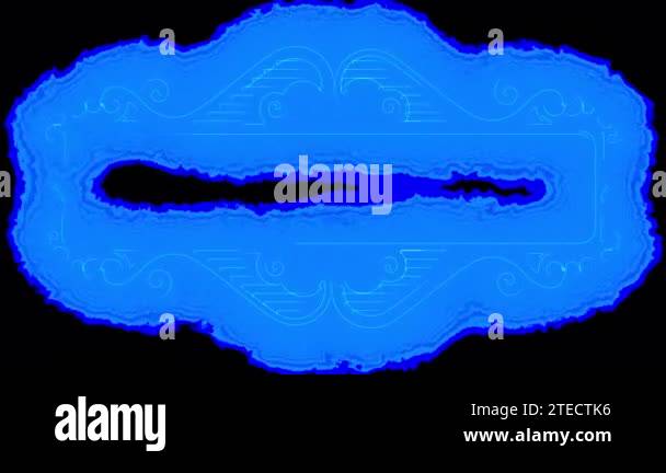 Smoky Neon Shape animation on a transparent (alpha) background Stock ...