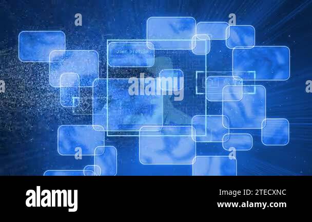 Animation of brain rotating over human body model over screens with ...