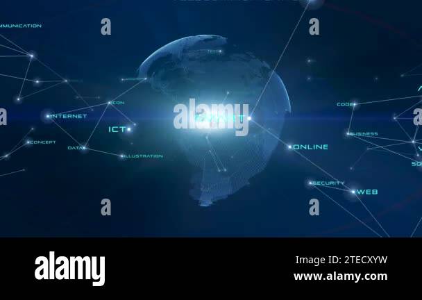 Smart city dot point connect with line, connection technology metaverse ...