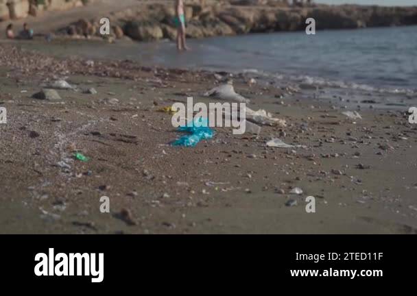 On shores of the Mediterranean Sea and on beach there is a lot of ...