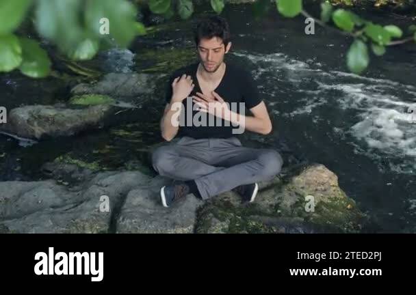 Holy man praying river Stock Videos & Footage - HD and 4K Video Clips ...