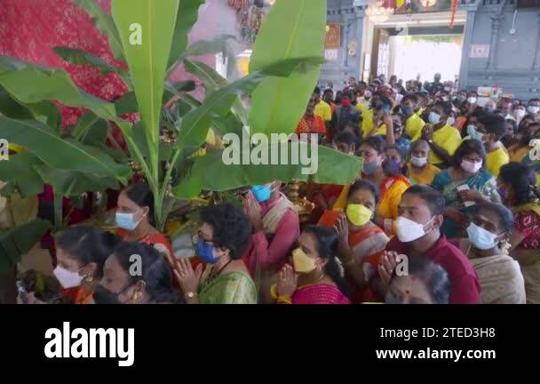 Ayer Itam, Penang, Malaysia - Apr 10 2022: High angle view Indian ...