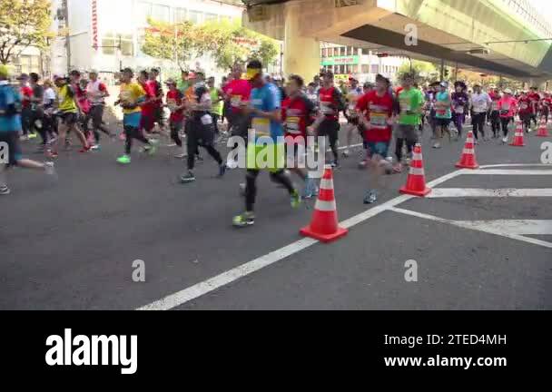 Marathon runners costume Stock Videos & Footage - HD and 4K Video Clips ...