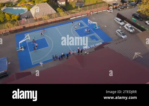 Basketball court from above Stock Videos & Footage - HD and 4K Video ...