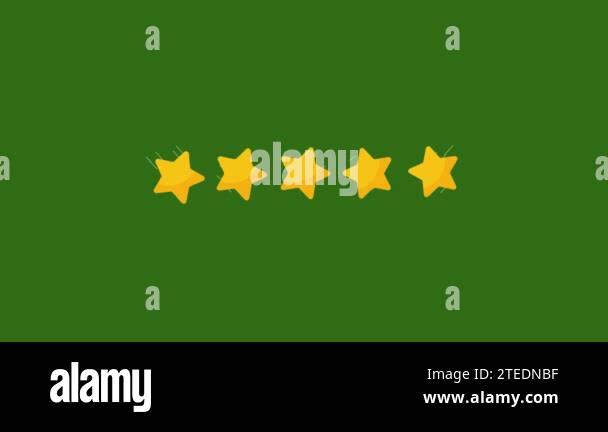Gold Star - Amazing animation. green screen.star rating animation Stock ...