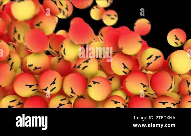 Transition with social media icons falling and reveal screen for ...