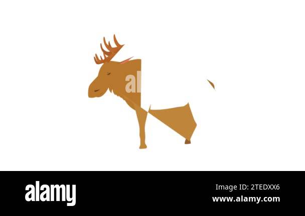 Elk cartoon Stock Videos & Footage - HD and 4K Video Clips - Alamy
