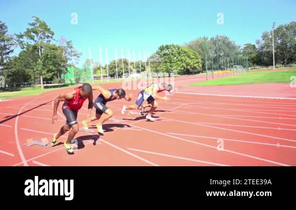 100m start line Stock Videos & Footage - HD and 4K Video Clips - Alamy