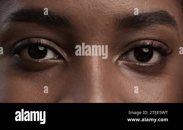 Sequence Of Diverse Peoples Eyes Looking At Camera In Studio Stock ...