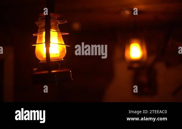 Close-up of a classic incandescent lamp. Glass bulb, inert gas and ...