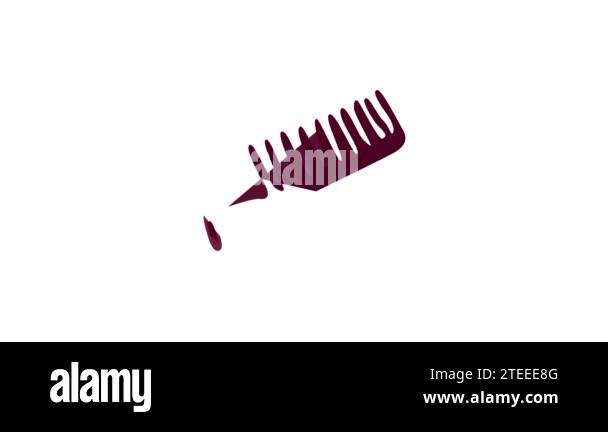 Black plastic comb icon cartoon Stock Videos & Footage - HD and 4K ...