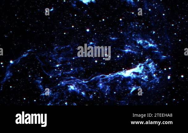 Seamless looping animation flying into the Nebula in Outer Space with ...
