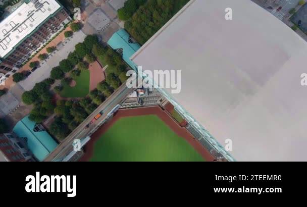 Birds eye view of downtown Houston and surrounding area. This video was ...