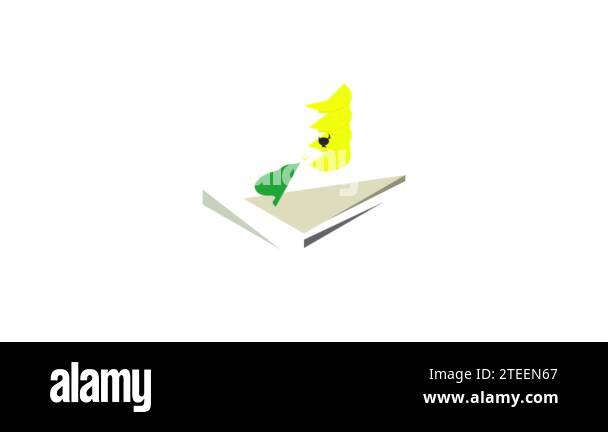 Toxic waste spilling from barrel icon animation Stock Video Footage - Alamy