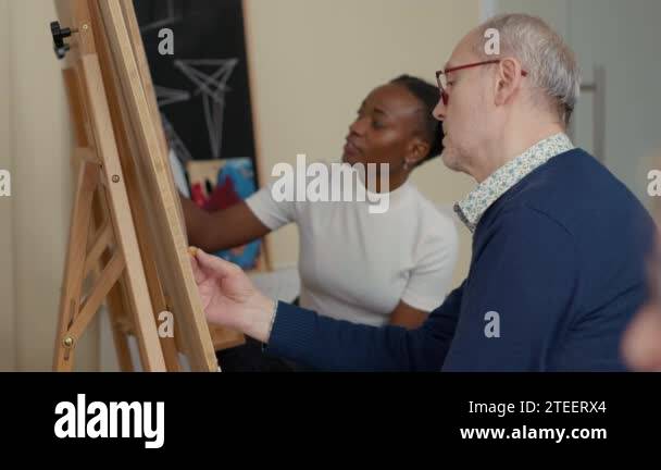 Multiethnic team woman man drawing Stock Videos & Footage - HD and 4K ...