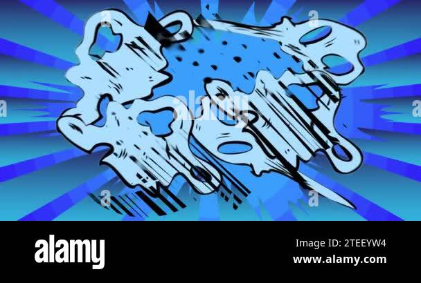 Retro comic style Speech Bubble background. Manga cartoon backdrop ...